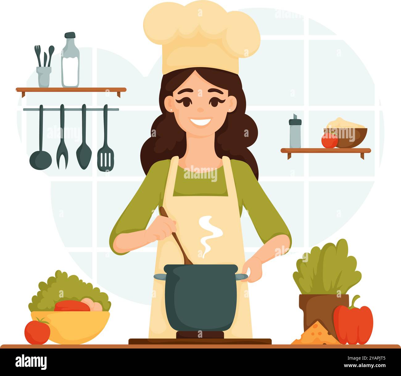 Female chef in uniform Cut Out Stock Images & Pictures - Alamy
