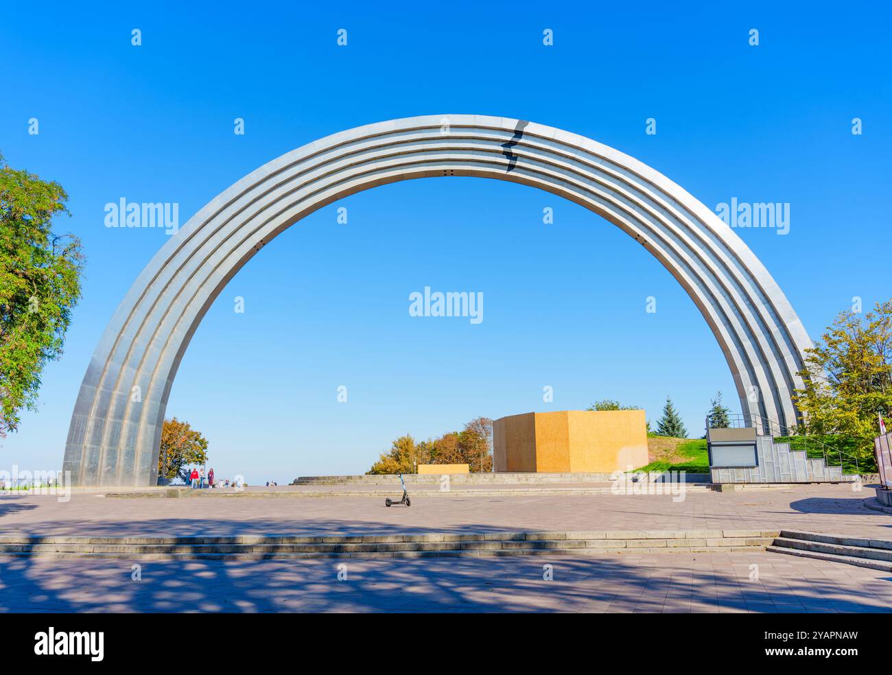 Kyiv, Ukraine - October 9, 2024: Iconic Arch of Freedom monument in ...