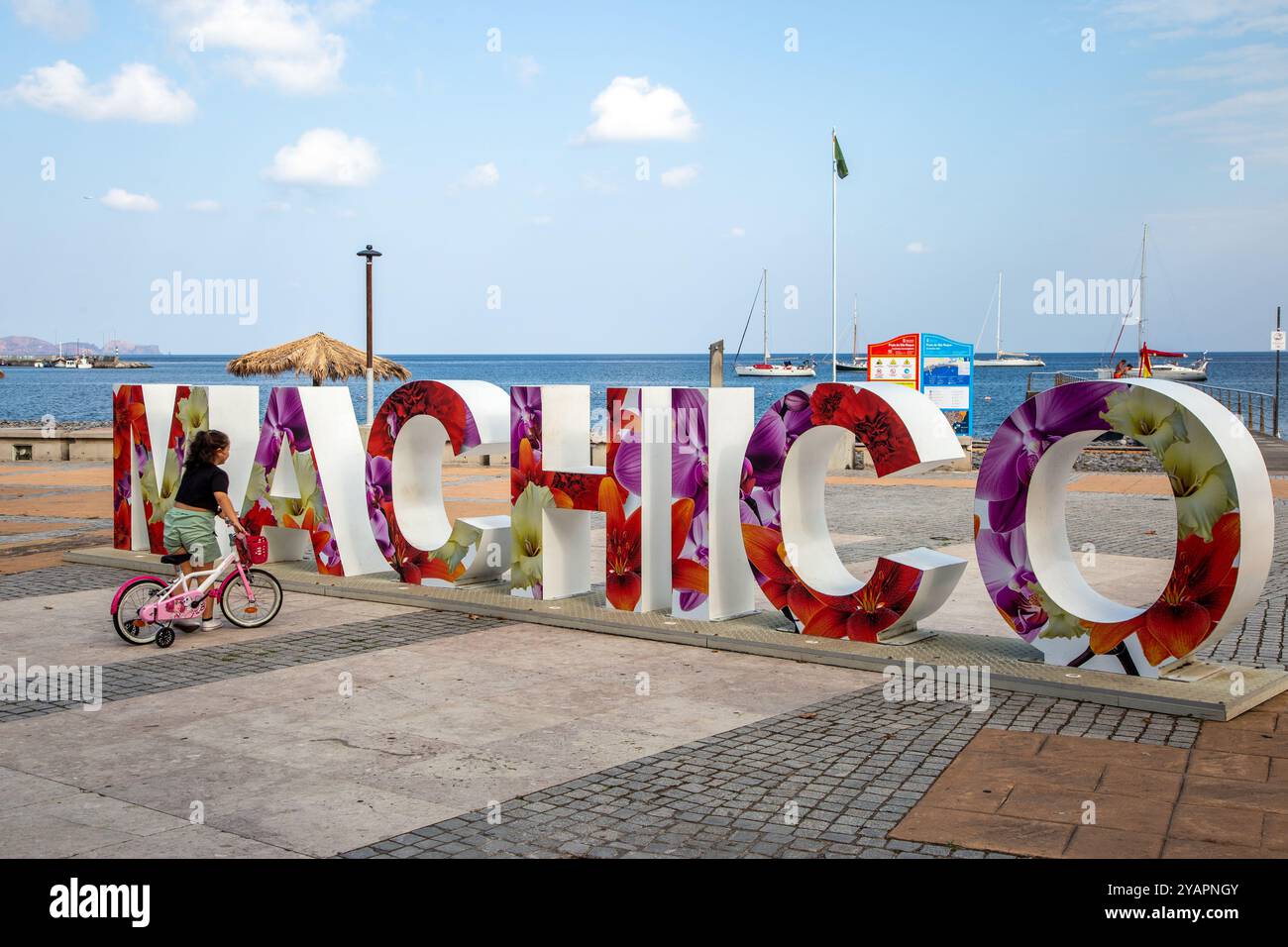 Machico the second largest town and resort on the Portuguese Island of ...