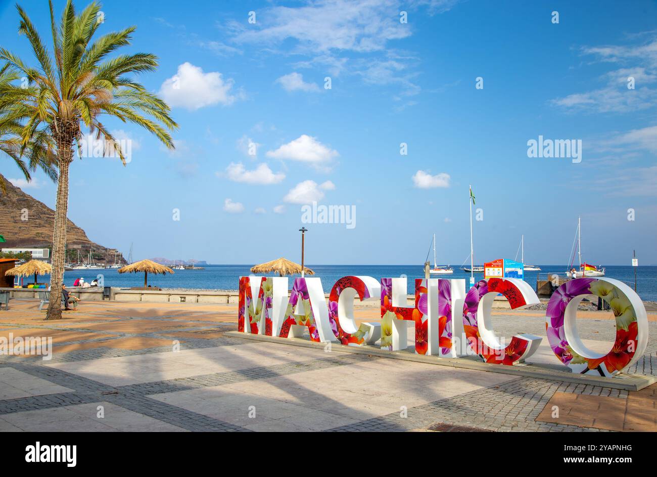 Machico the second largest town and resort on the Portuguese Island of ...