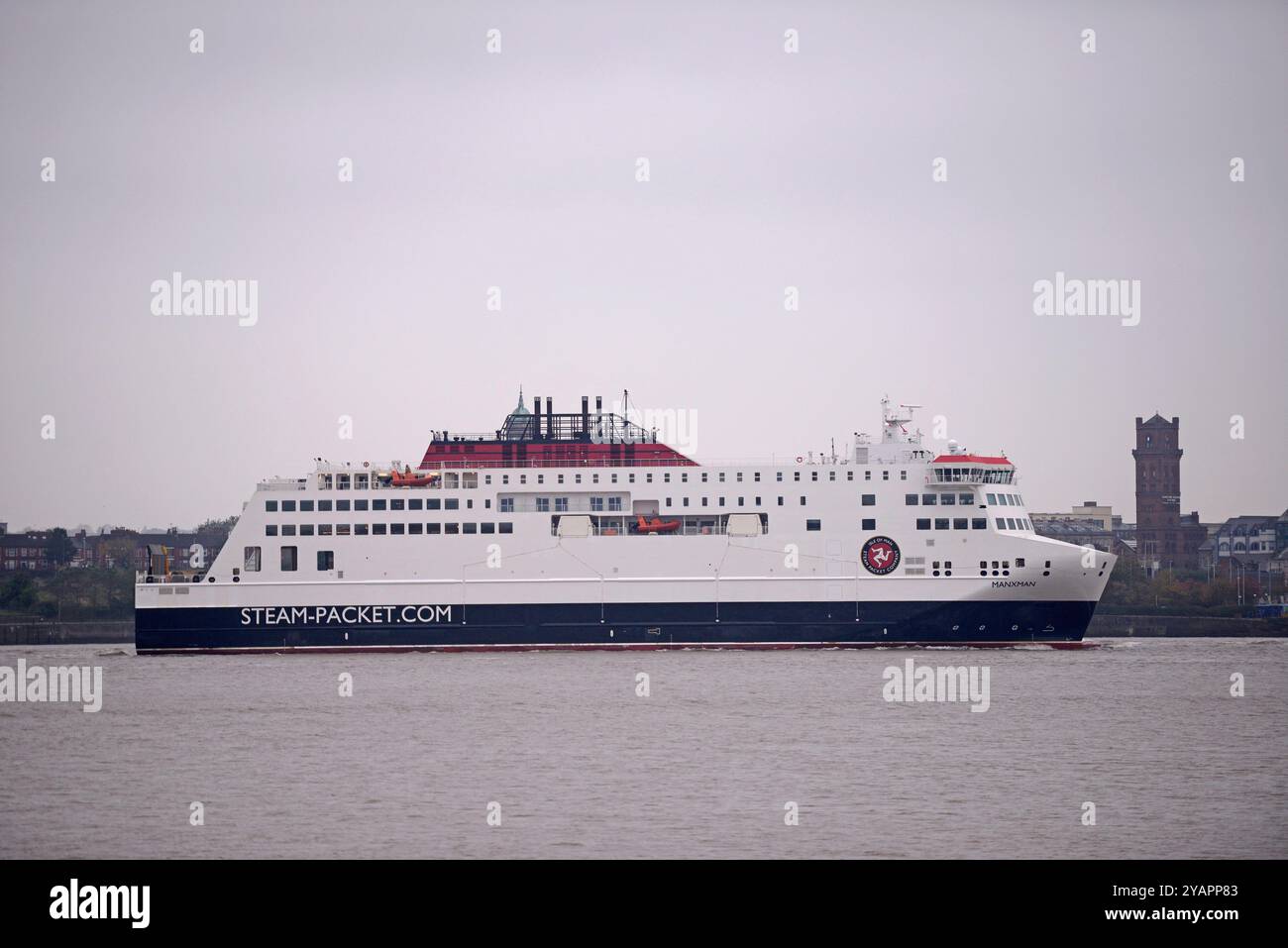 The Isle of Man Steam Packet Company's flagship, MANXMAN, undocking ...