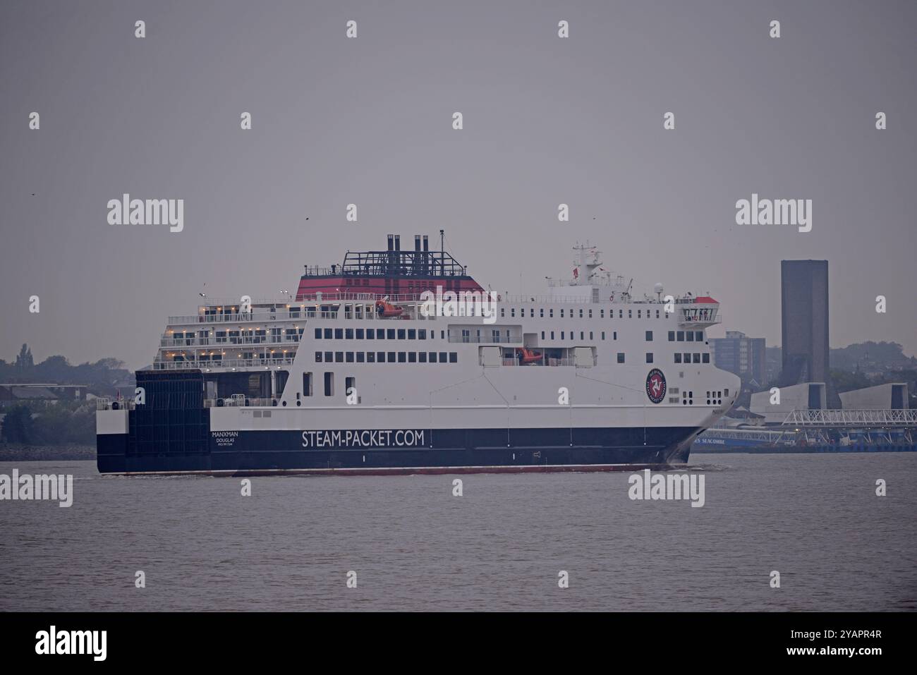 The Isle of Man Steam Packet Company's flagship, MANXMAN, undocking ...