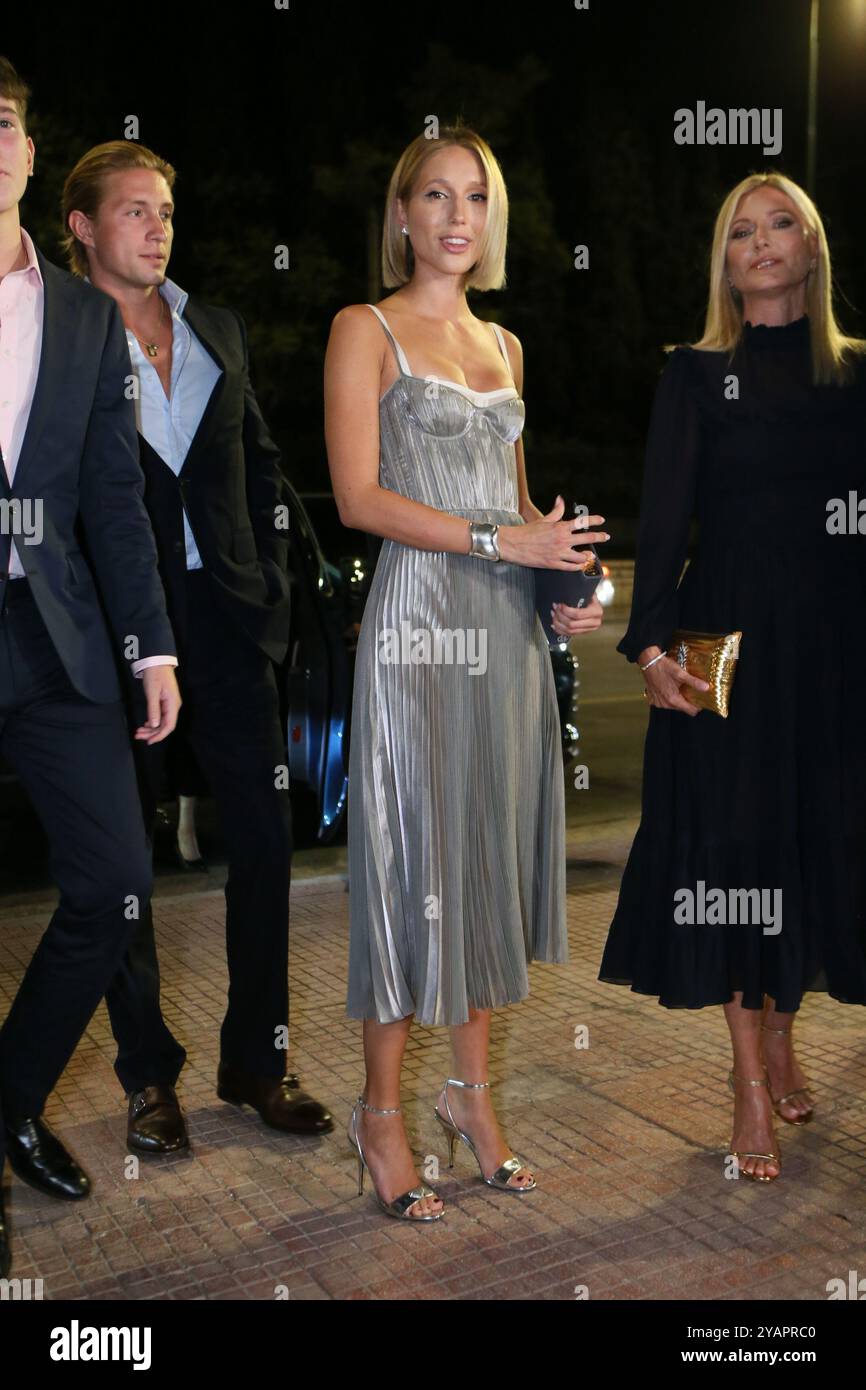 Princess Maria-Olympia of Greece and Denmark. Arrivals at pre- wedding ...