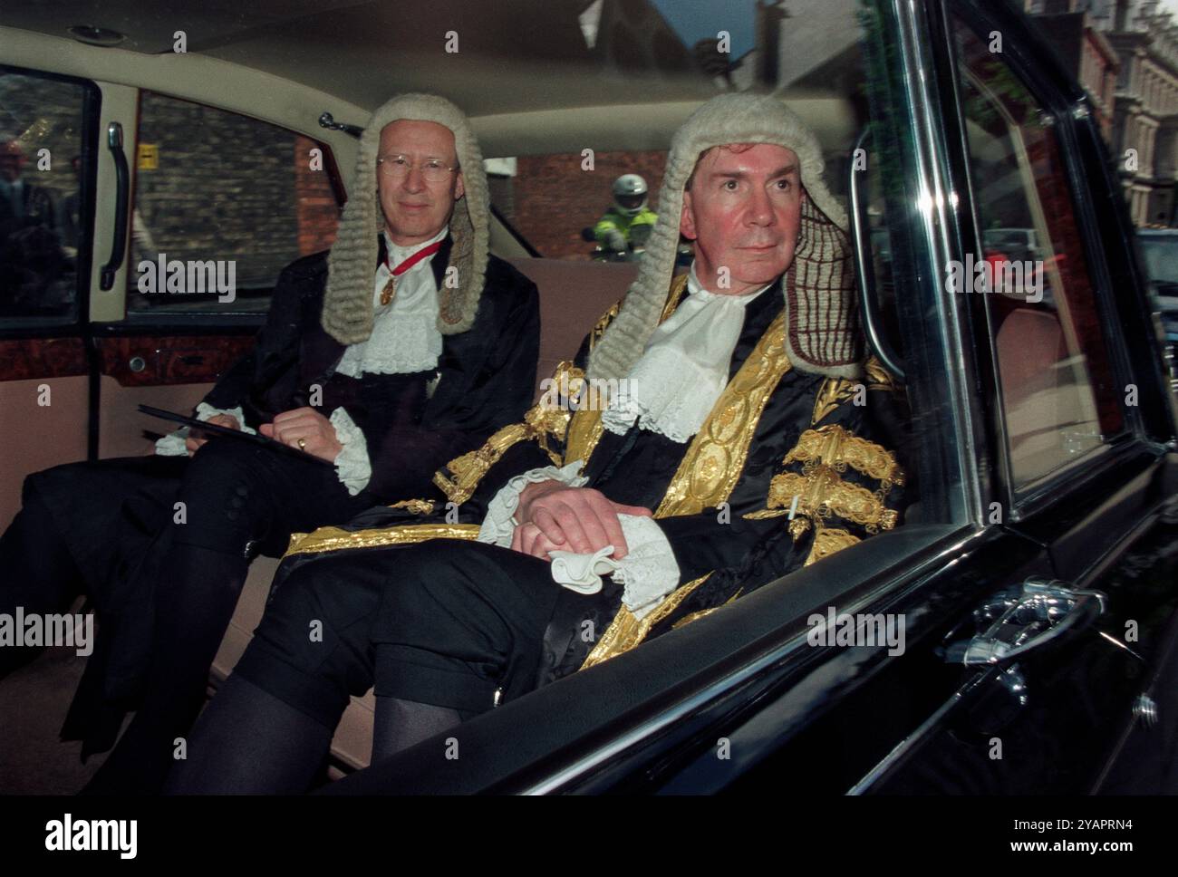Lord Derry Irvine of Lairg (on right) serving as Lord Chancellor in ...