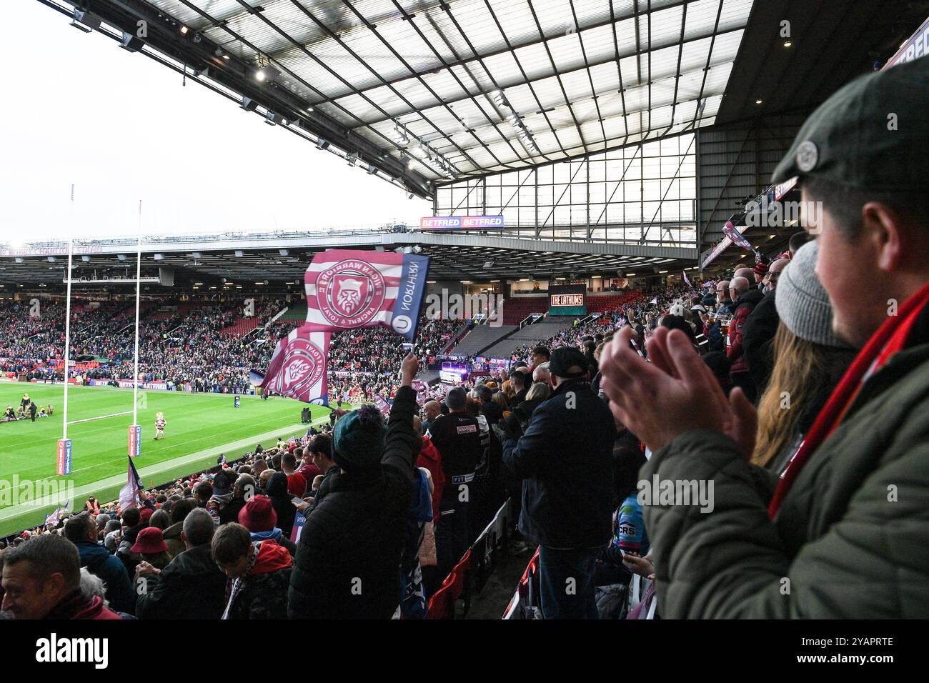 Manchester, England - 12th November 2024 - Fans of Wigan Warriors ...