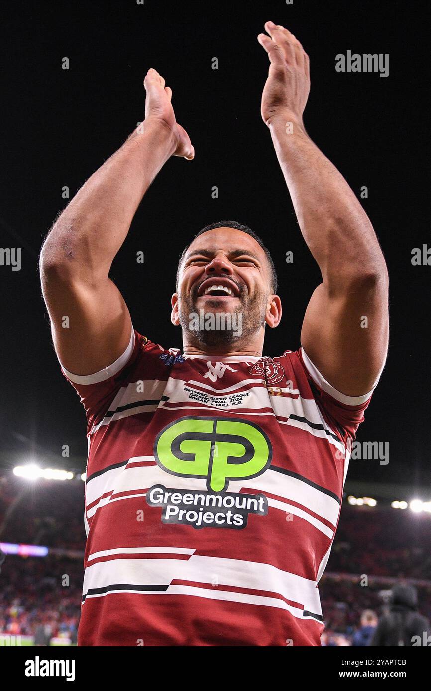 Manchester, England - 12th November 2024 - Kruise Leeming of Wigan ...