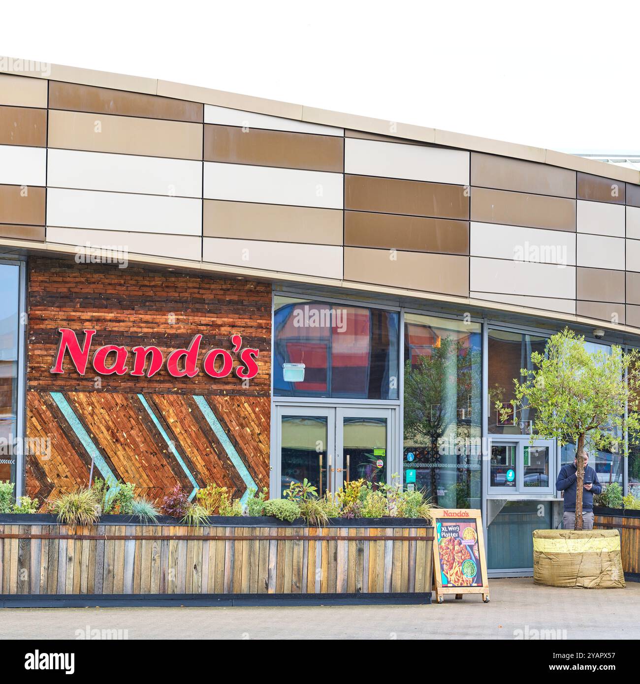 Nando's restaurant, Corby, England Stock Photo - Alamy