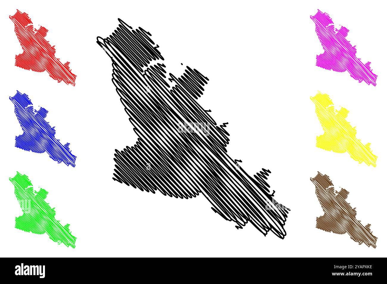 West tamar vector outline map hi-res stock photography and images - Alamy