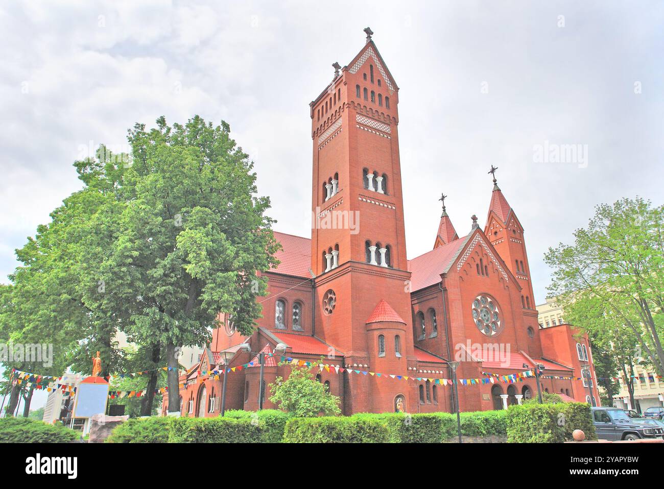 The Church of Saints Simon and Helena also known as the Red Church ...