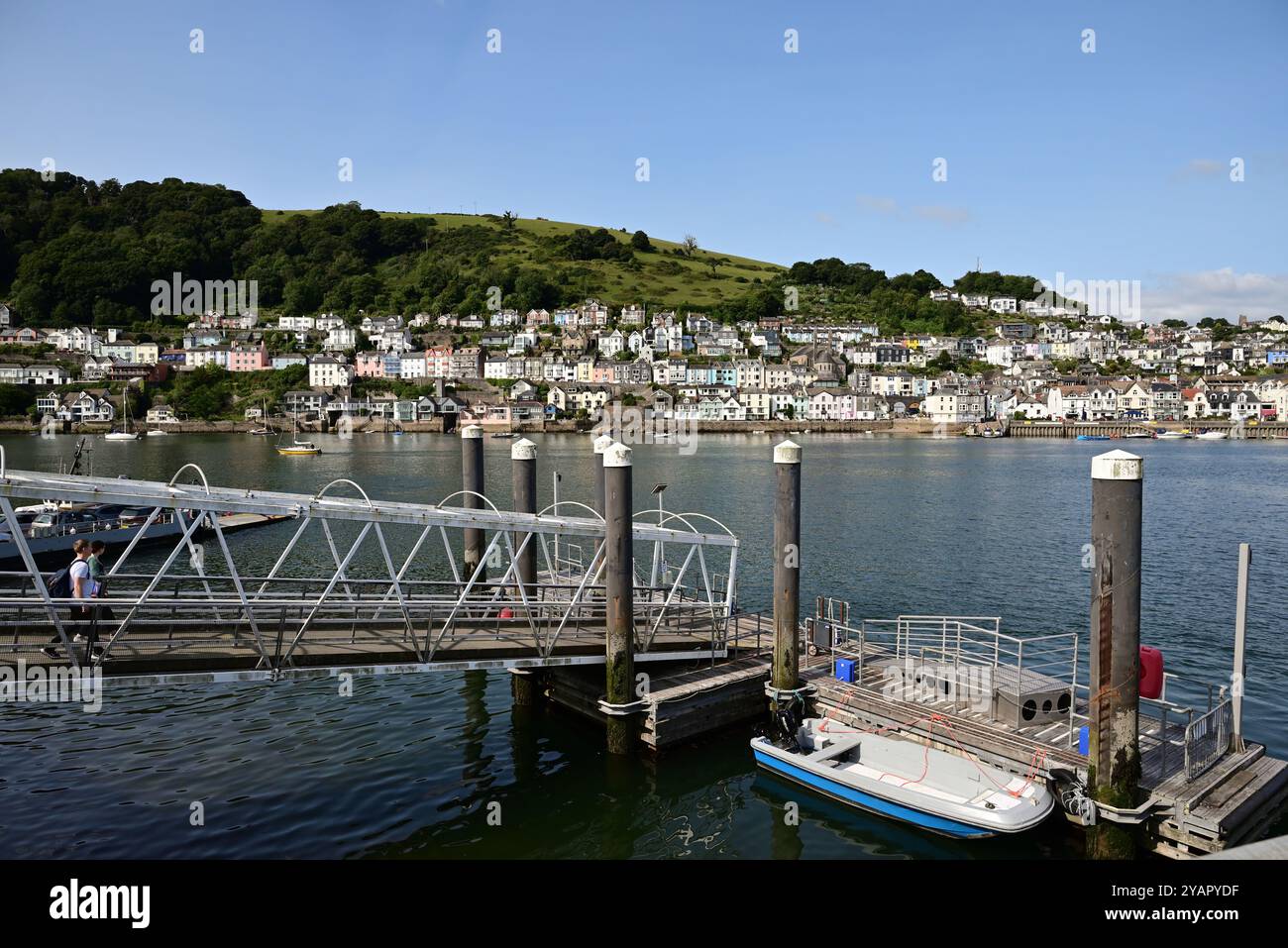 Passenger Ferry slipway and floating dock on the Kingswear side of the ...