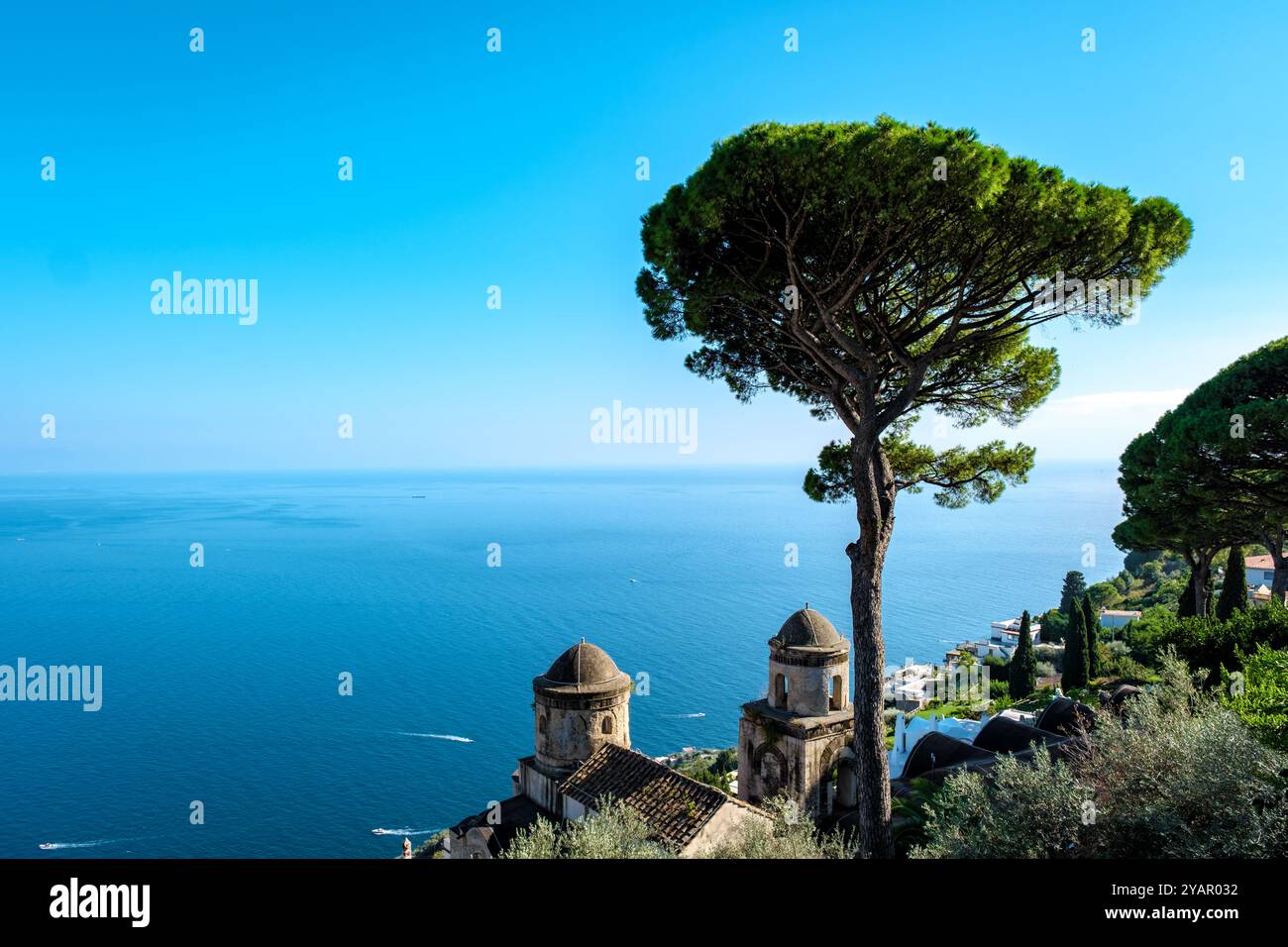 The Amalfi Coast dazzles with its turquoise sea and towering trees ...