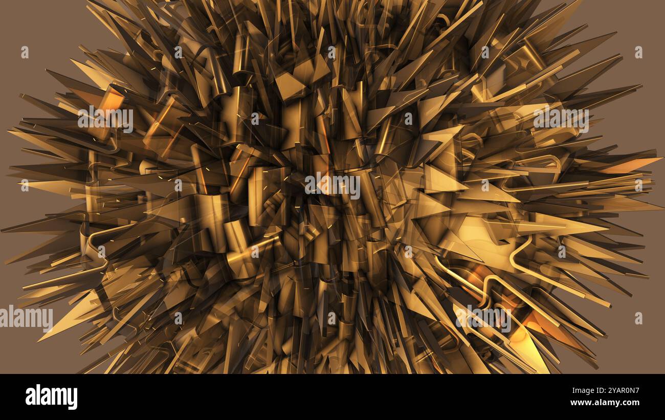 Abstract background, gold rays and particle Stock Photo - Alamy