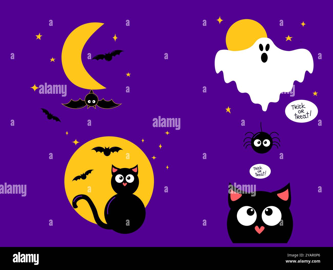 Cat ghost Stock Vector Images - Alamy