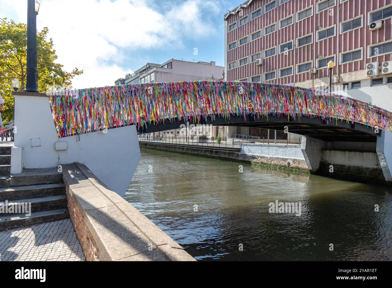Friendship ribbons. Beautiful colored ribbons attached to the sides of ...