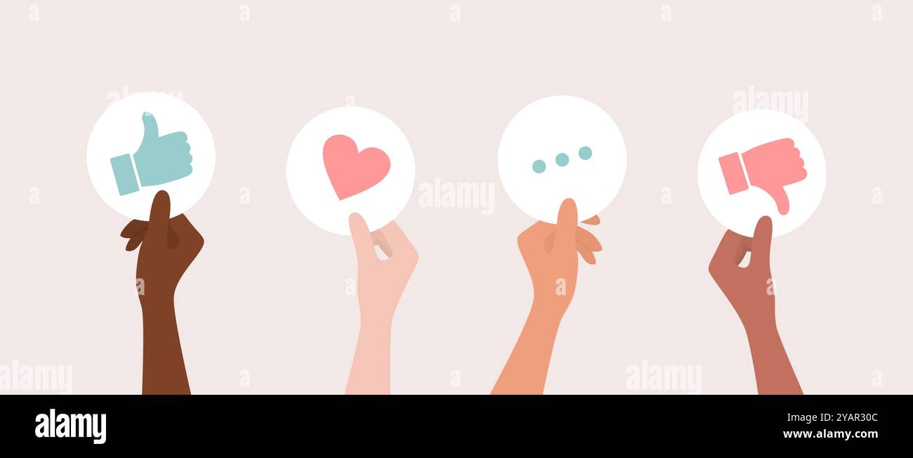 Like and dislike hi-res stock photography and images - Alamy