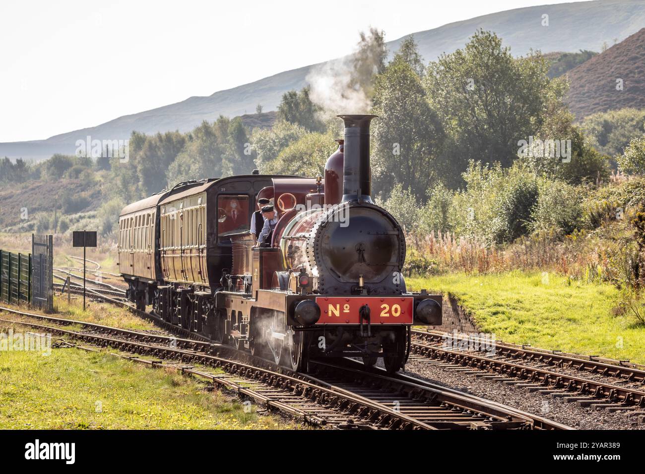 Furness Railway 0-4-0 No. 20 arrives at Furnace Sidings on the ...