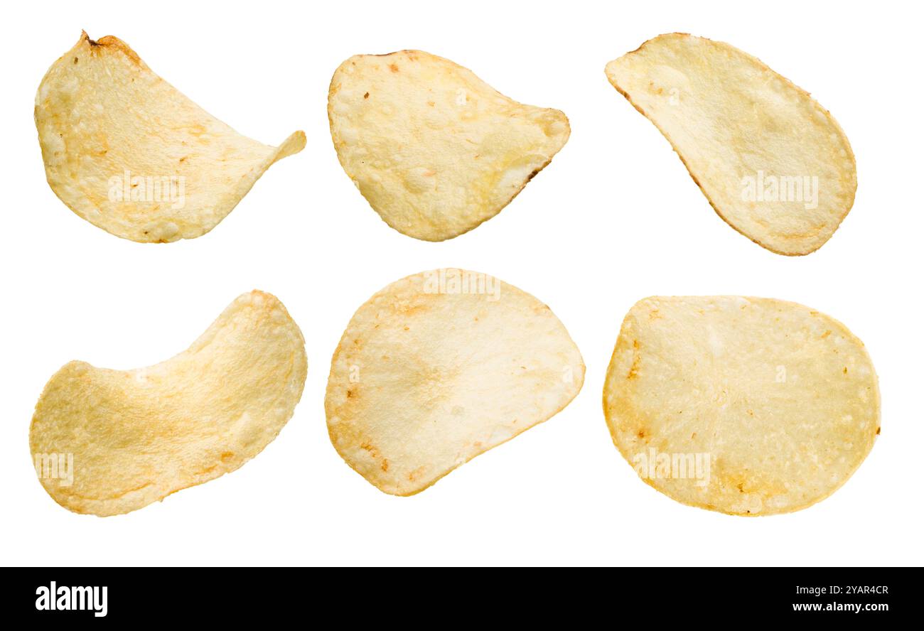 Macro shot crispy potato chips hi-res stock photography and images - Alamy