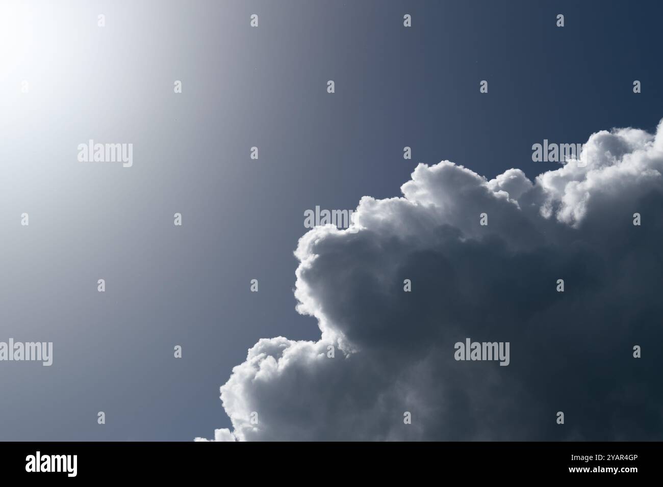 Cloud on sky and bright sunlight, isolated Stock Photo - Alamy