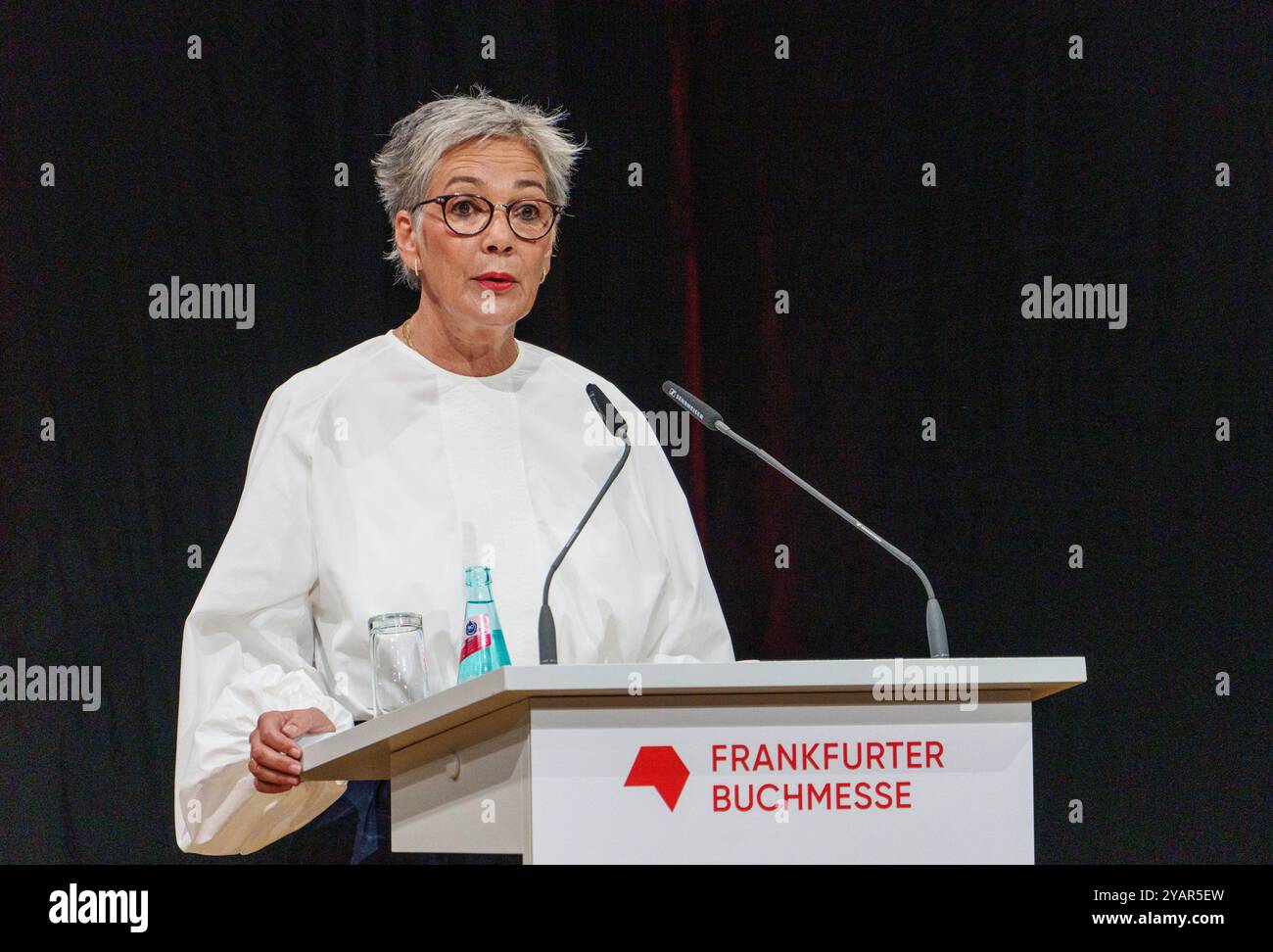 15 October 2024, Hesse, Frankfurt/Main: Karin Schmidt-Friderichs, President of the German ...
