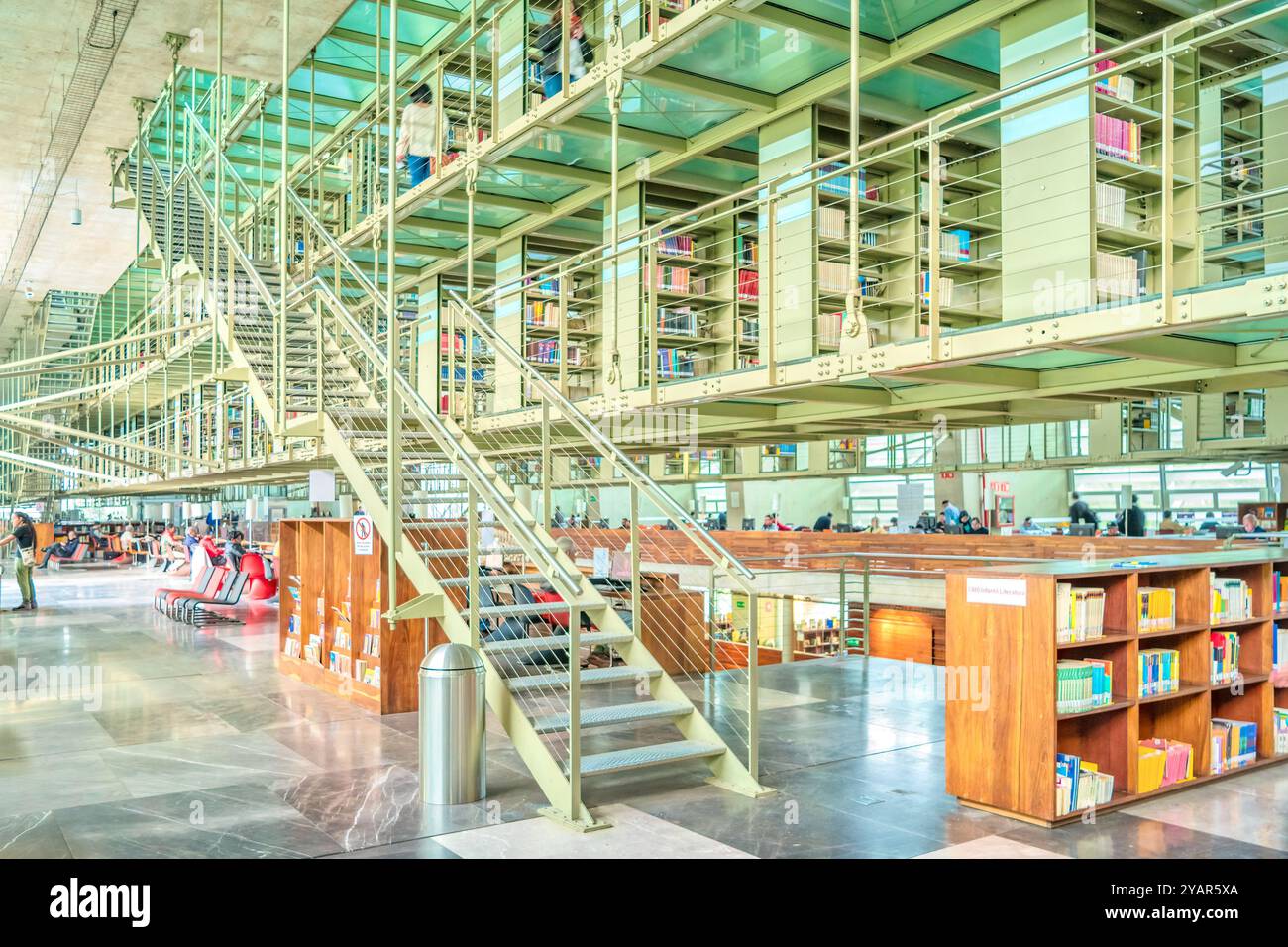Biblioteca Vasconcelos (Vasconcelos Library) in Mexico City, Mexico ...