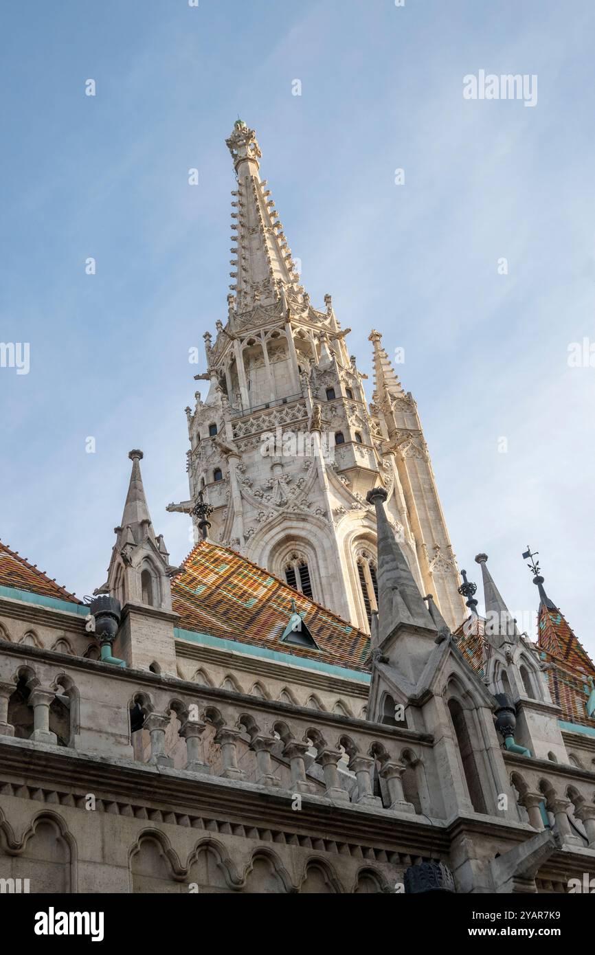 The Church of Our Lady of Buda Castle (Matthias Church), Budapest Stock ...