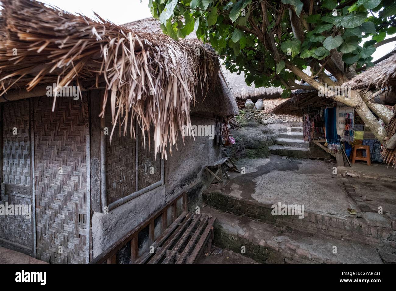 Sasak traditional village, Praya, Lombok, Indonesia, Asia Stock Photo ...