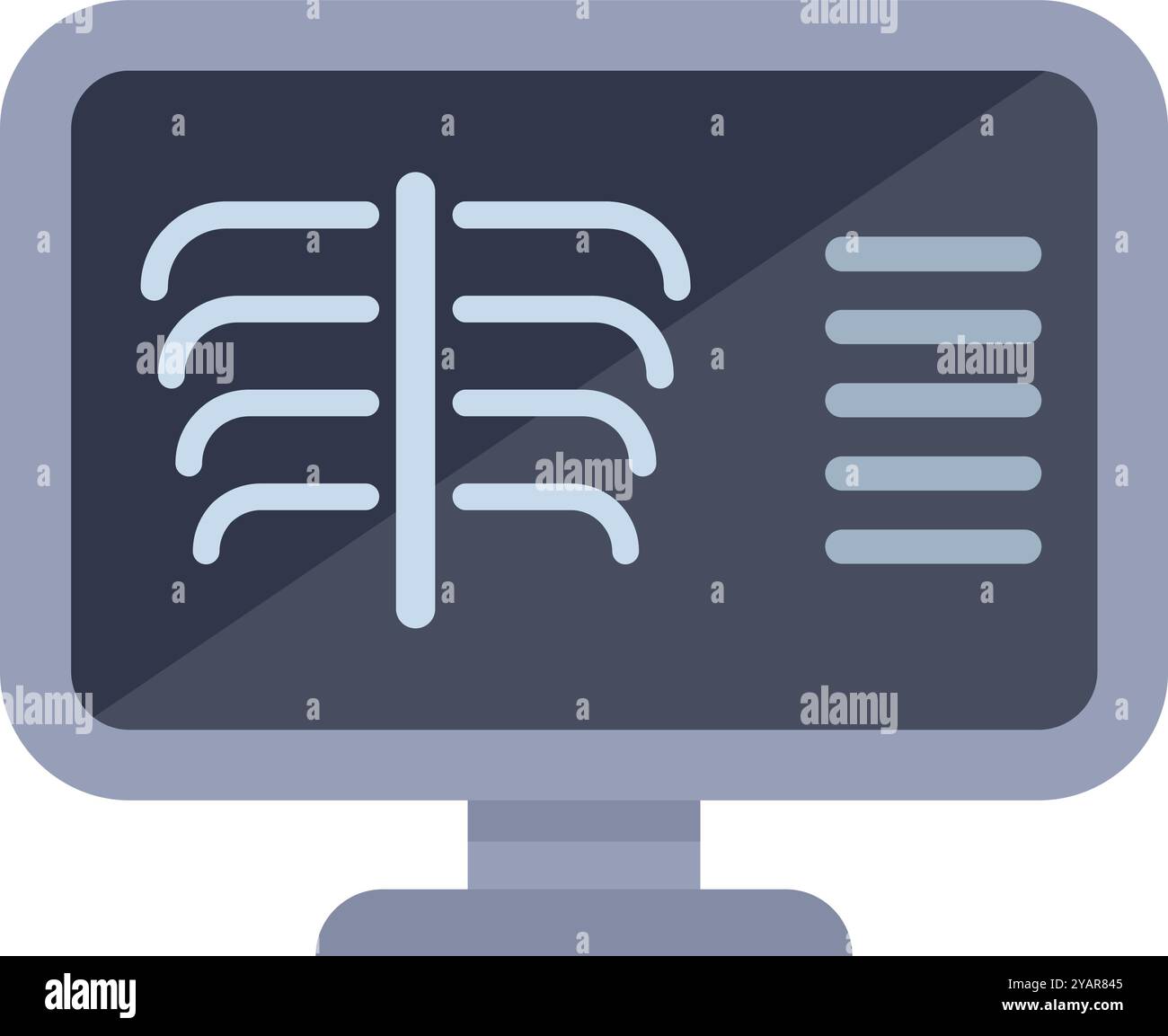 Chest x ray xray computer Stock Vector Images - Alamy