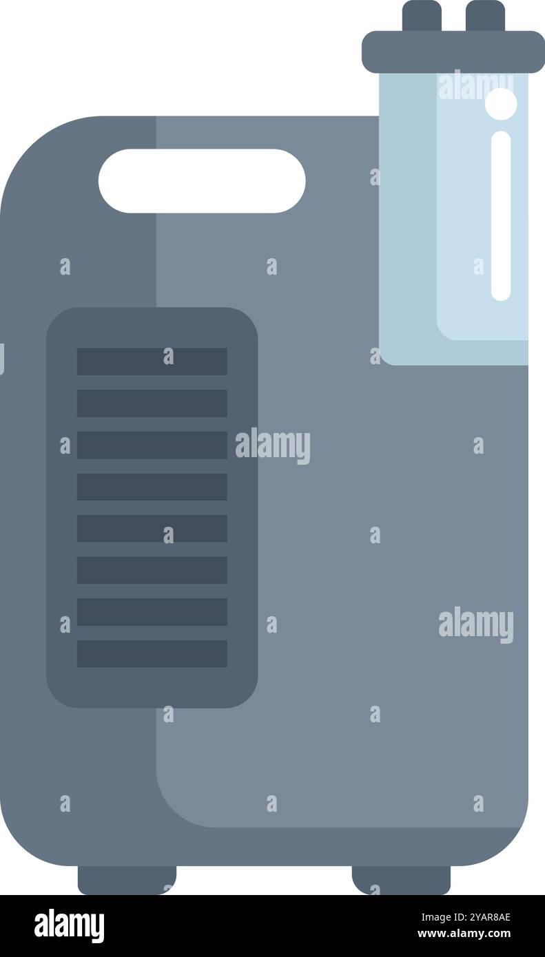 Modern portable oxygen concentrator providing respiratory support for ...