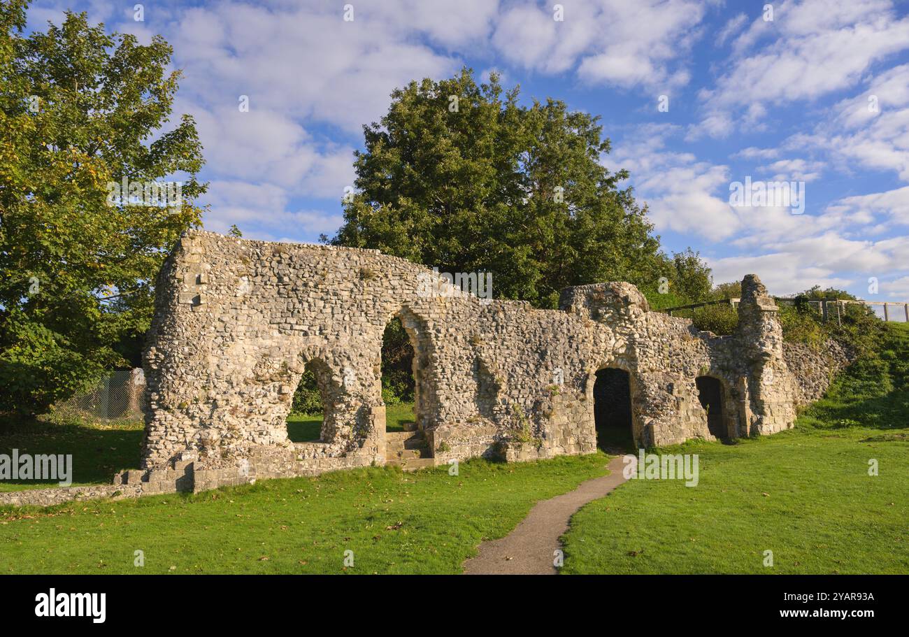 Lewes Priory ruins Lewes East Sussex England UK Stock Photo - Alamy