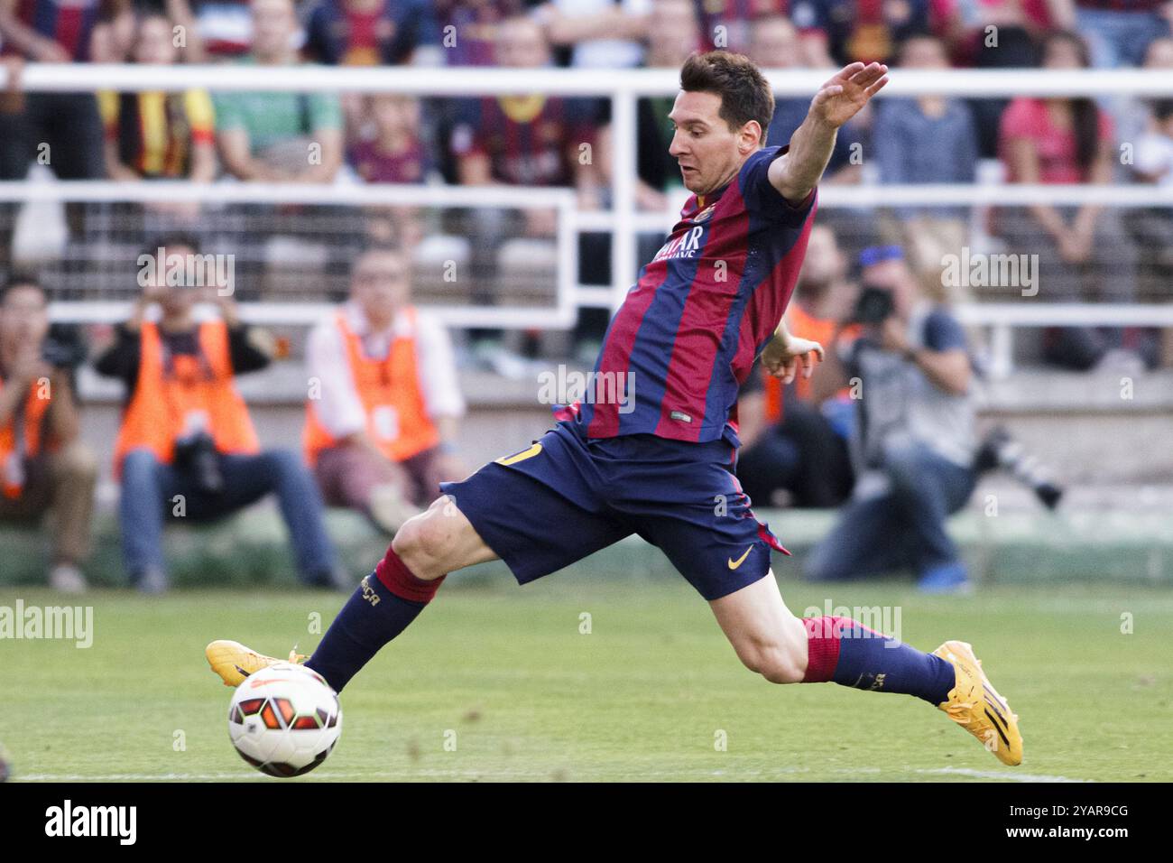 Madrid, Spain 04/10/2014:Lionel Messi of Barcelona during the game ...
