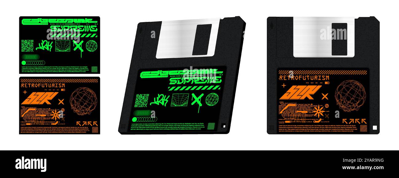 Abstract data glitch futuristic cyberpunk hi-res stock photography and ...