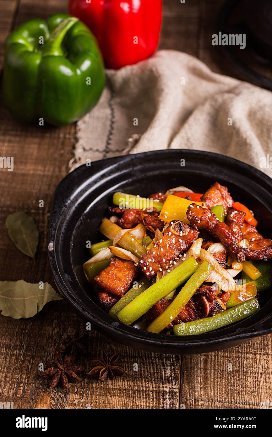 Chinese food- Braised Short Ribs, Beef rib steak Stock Photo - Alamy