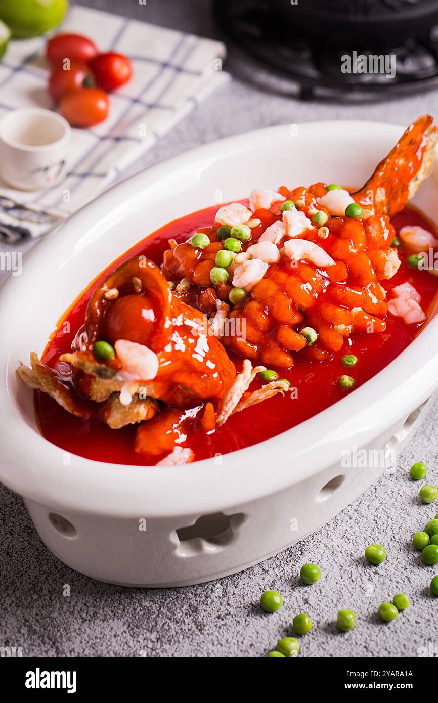 Song Shu fish or Squirrel Mandarin Fish Stock Photo - Alamy