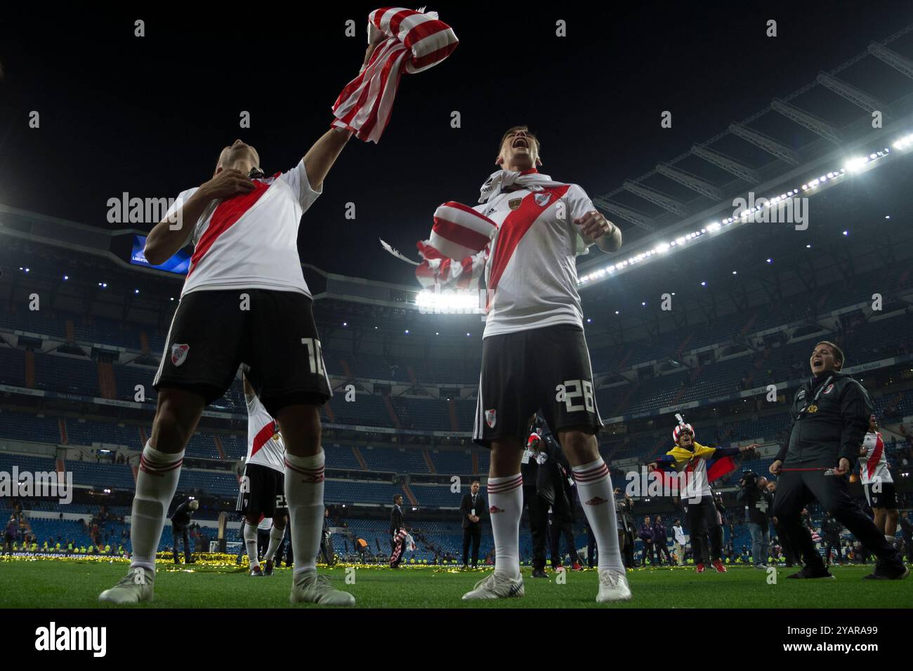 River Plate players celebrates victory in the Copa Libertadores final ...