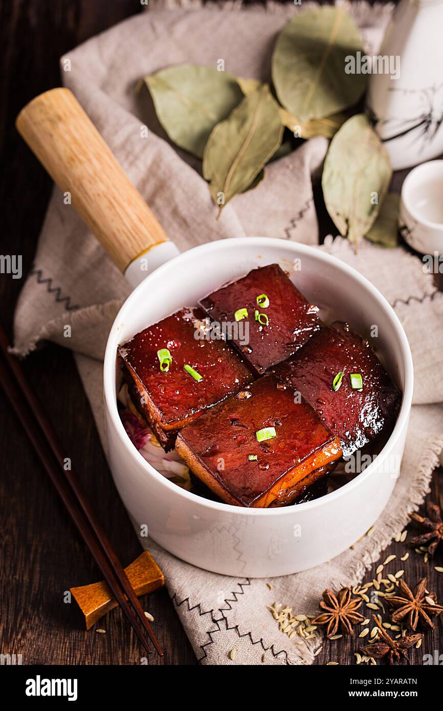 Braised Pork Belly, Shandong cuisine,Hakka braised pork belly, dongpo ...