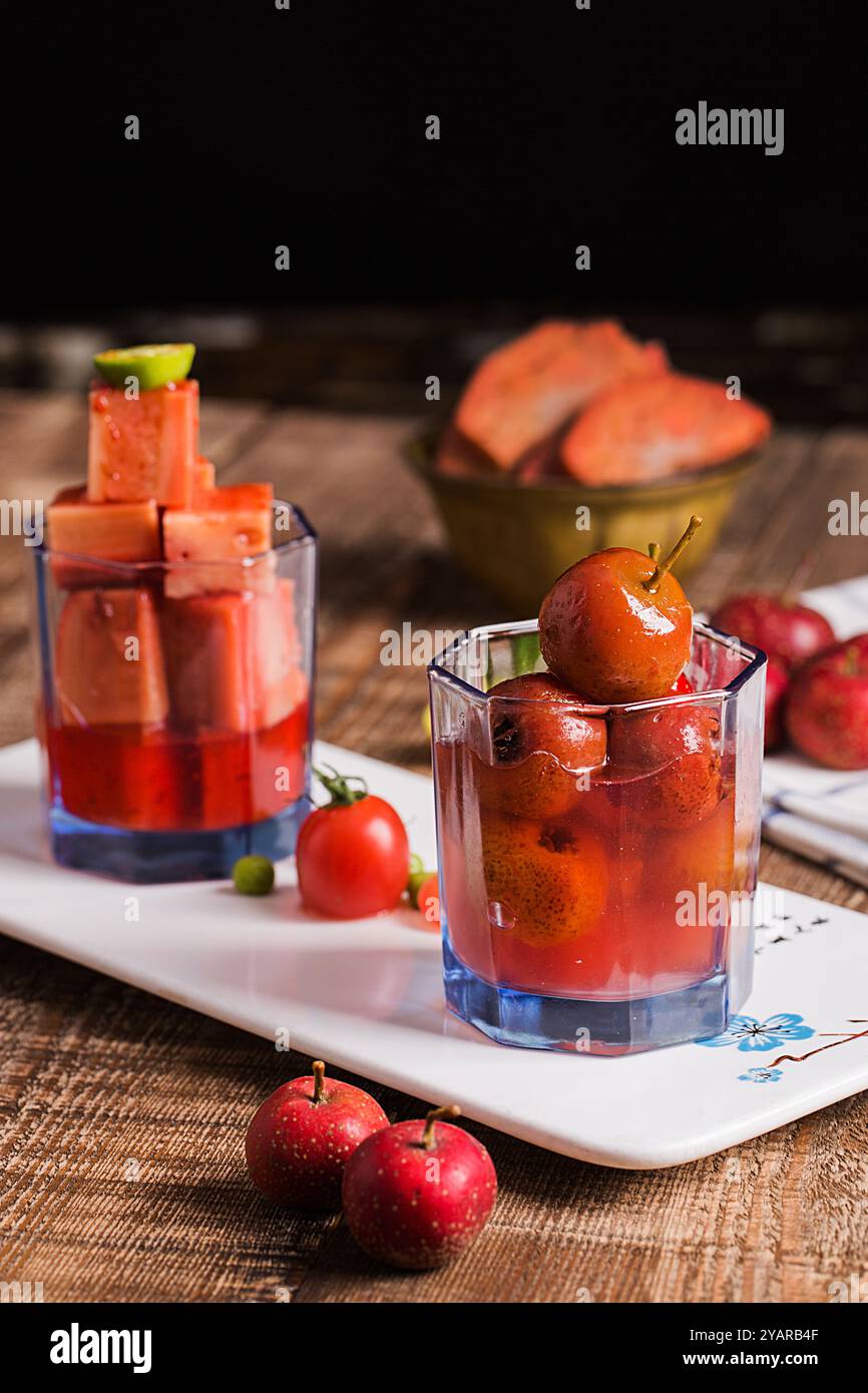 Hawthorn jelly, Haw jelly, dessert Stock Photo - Alamy