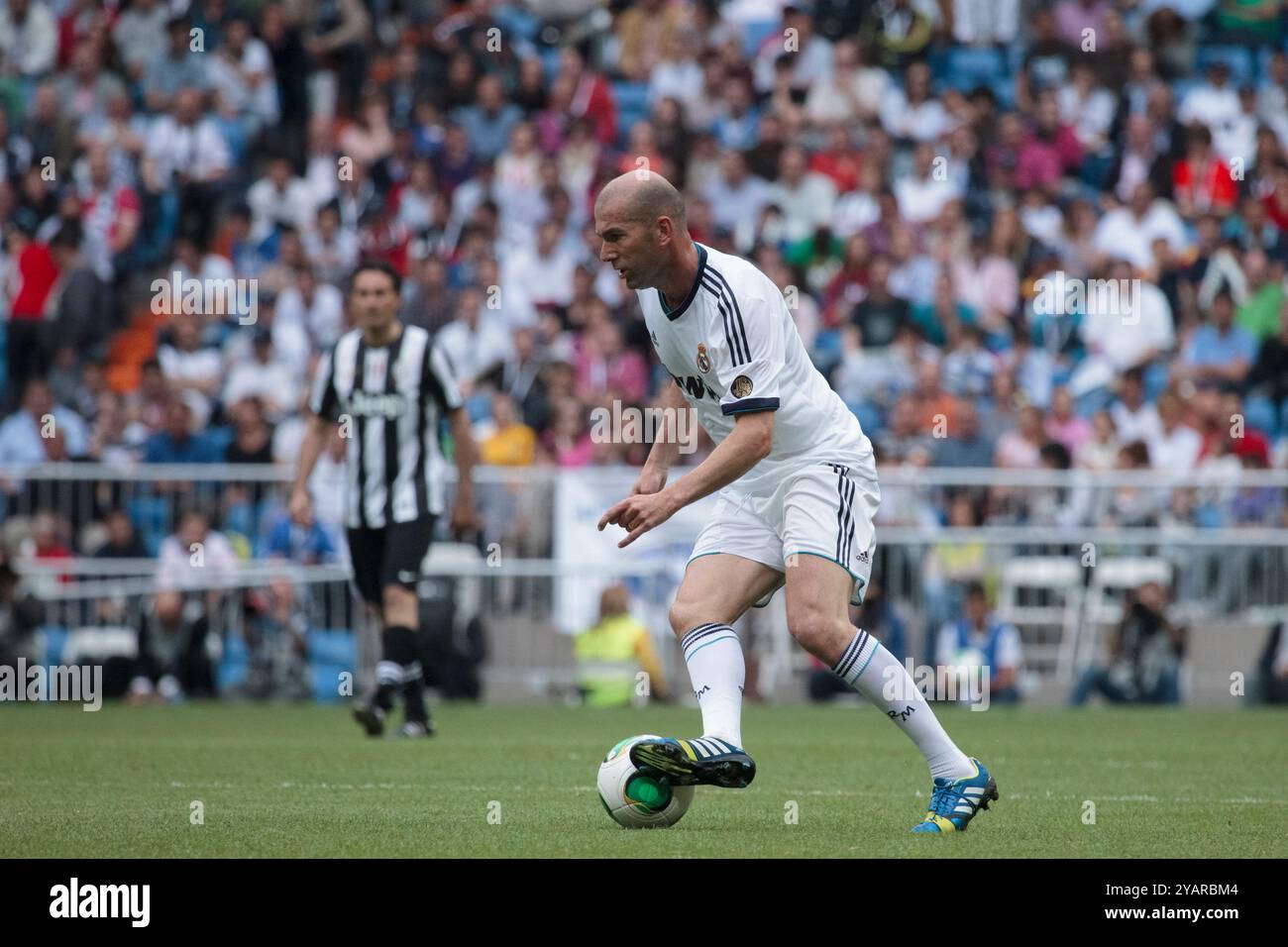 Spain, Madrid - June 09: Zinedine Zidane of Real Madrid in action ...