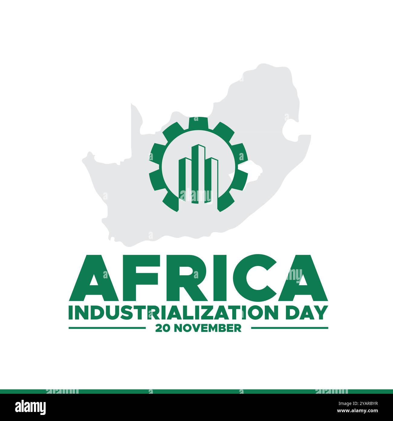 Africa industrialization day, 20th November, Vector illustration on the ...