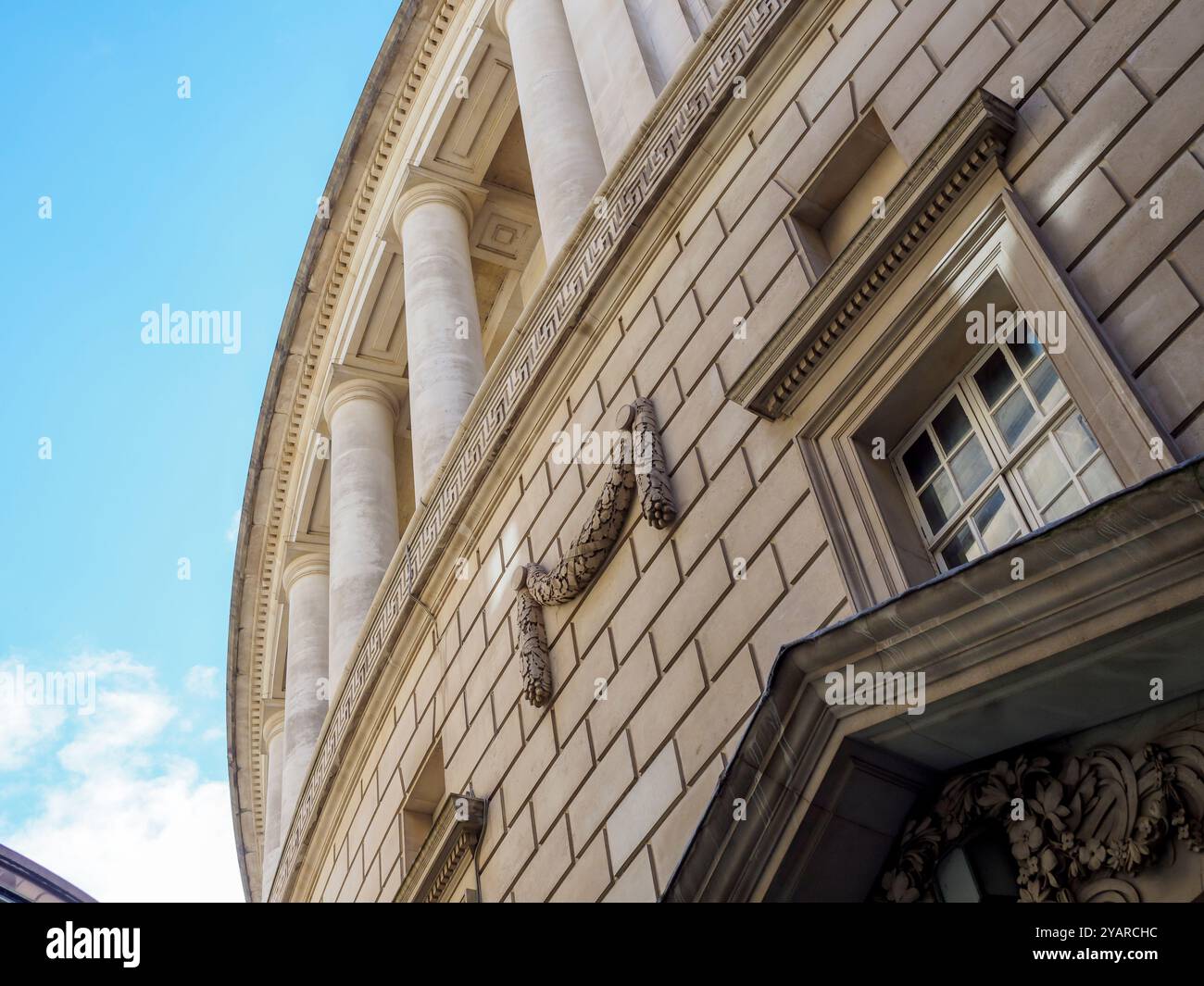 Elegant neoclassical architecture featuring grand columns and intricate ...