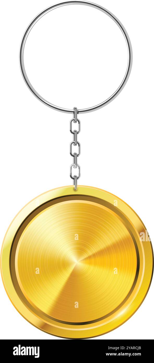 Blank metallic badge 3d Stock Vector Images - Alamy