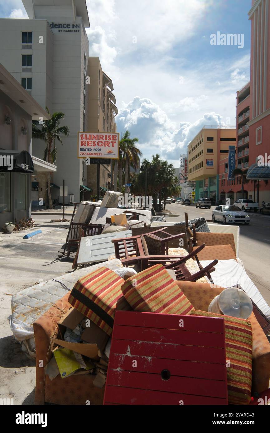 Clearwater, FL, USA 06 Oct 2024 - Hurricane Damage after the storms in ...