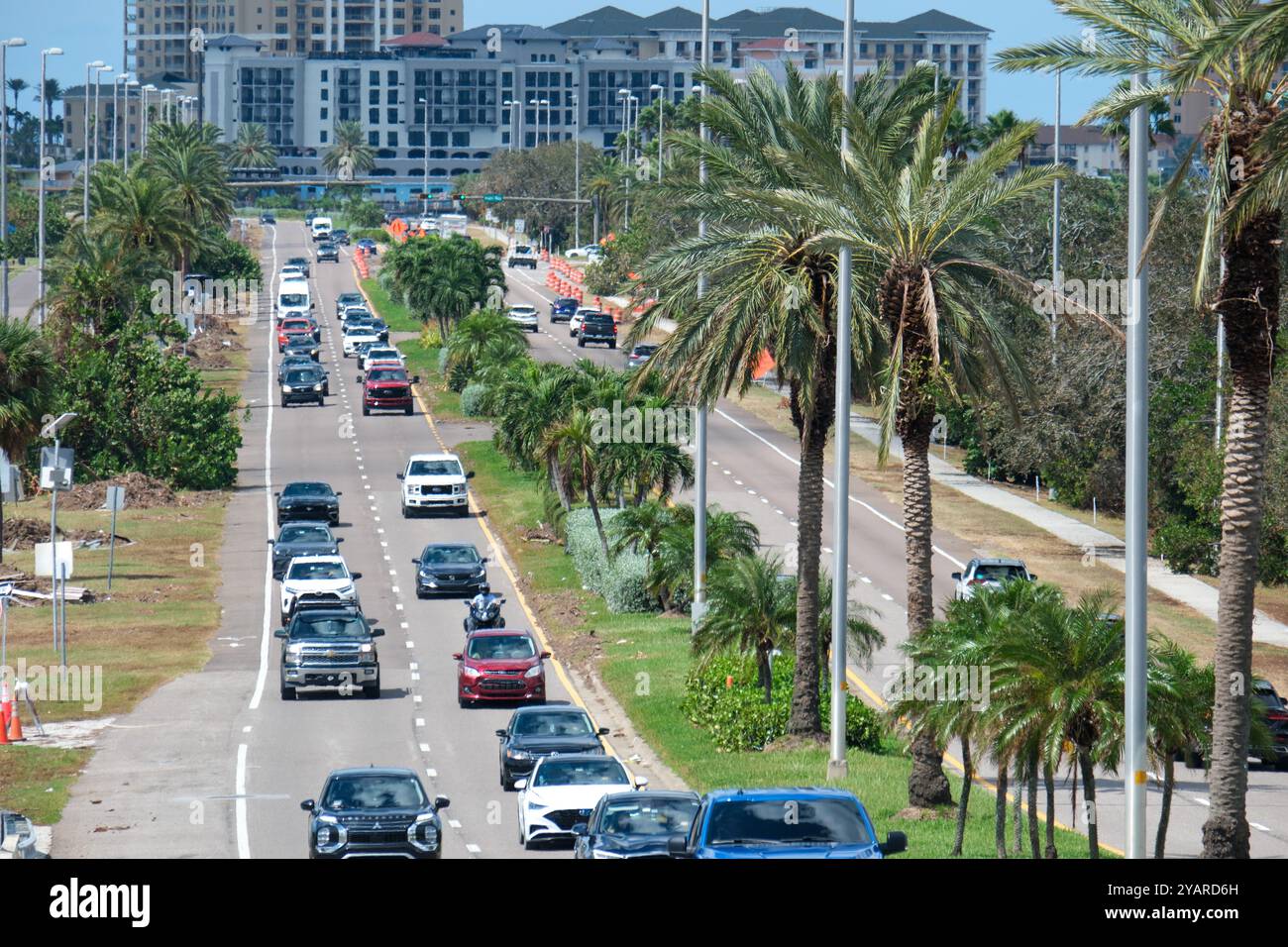 Clearwater, FL, USA - 6 Oct 2024 - The I60 Clearwater Memorial Causeway ...