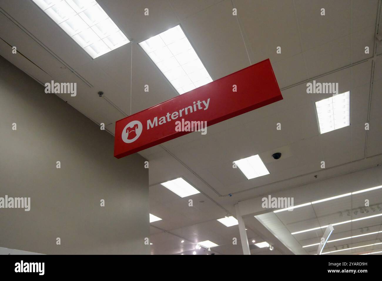 Tampa, FL, USA - 6 Oct 2024 - Maternity signage in a Target retail ...