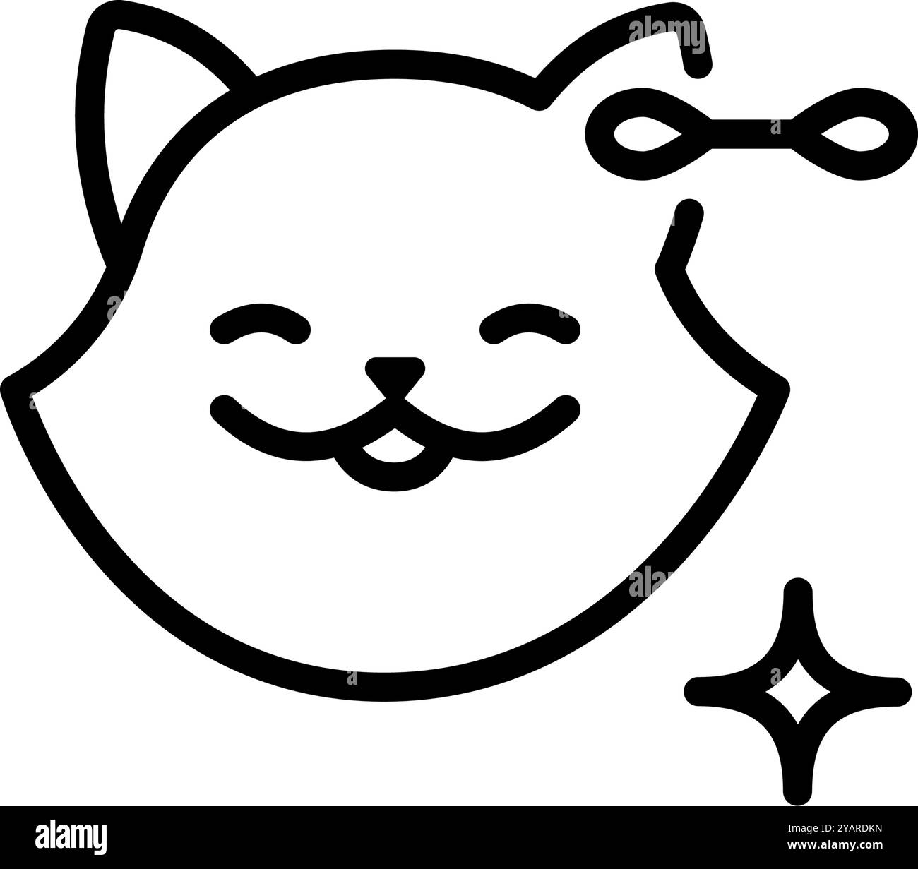 Grooming services types. Washing And Drying Cat. Ear cleaning concept ...