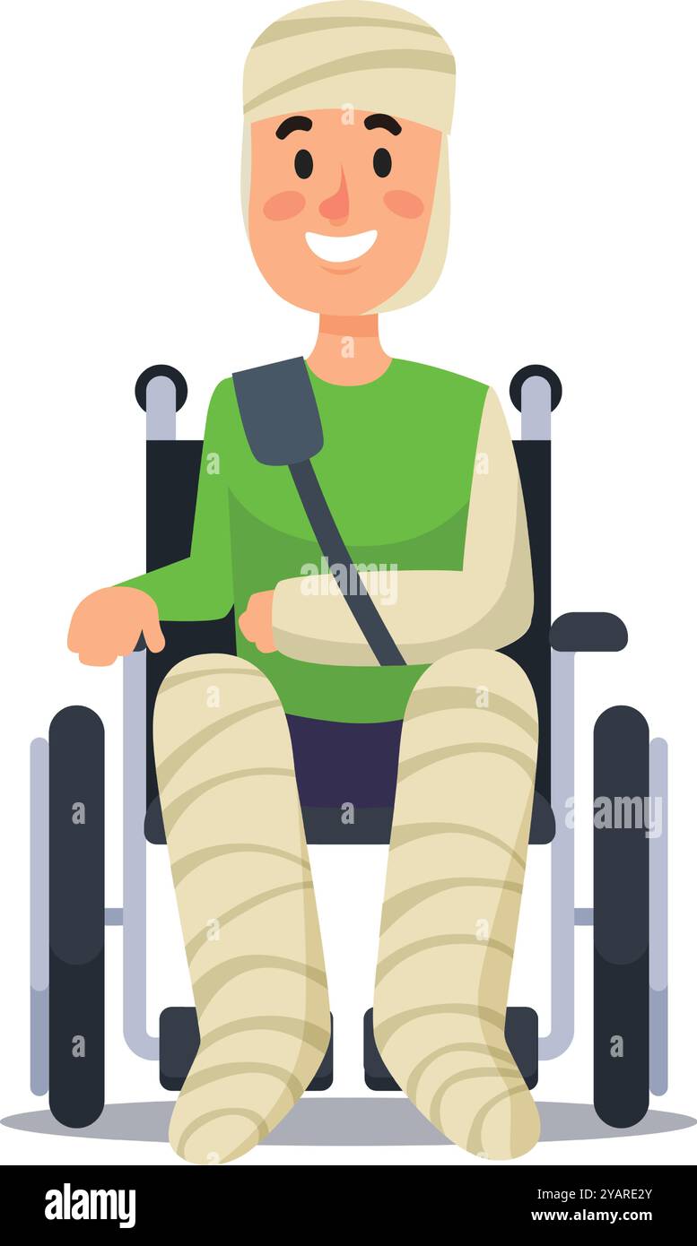 Heartwarming cartoon shows a patient healing in a wheelchair, radiating ...