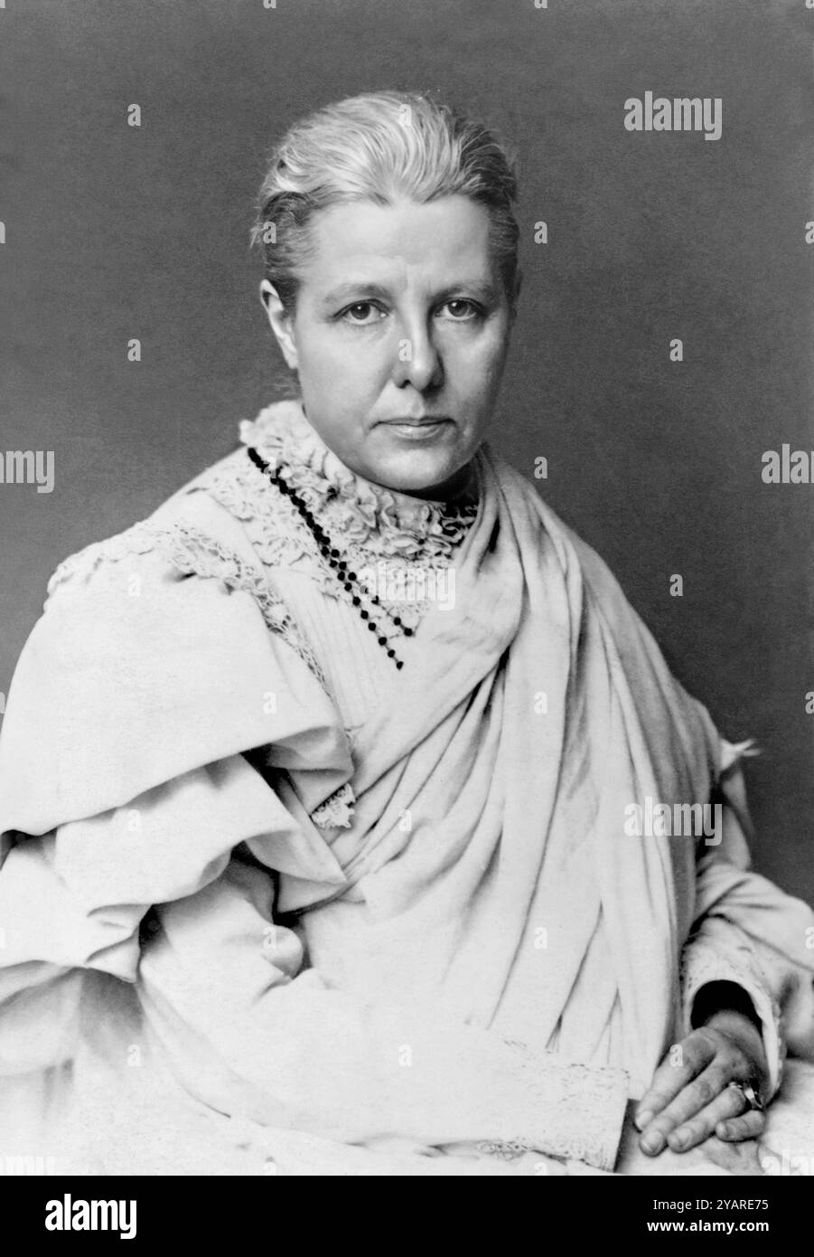 Annie Besant. Portrait of British women's rights activist, Annie Besant ...