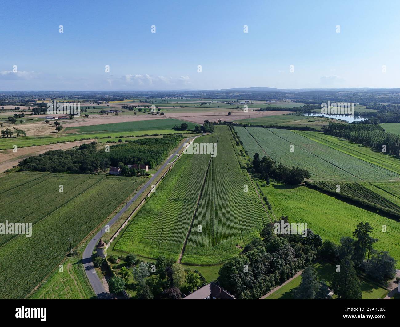 Aerial view from sky countryside hi-res stock photography and images ...