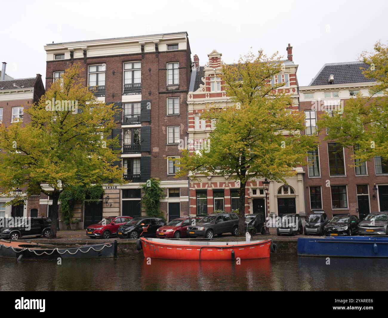 Amsterdam, North Holland, The Netherlands, October 2th, 2024: Canal ...