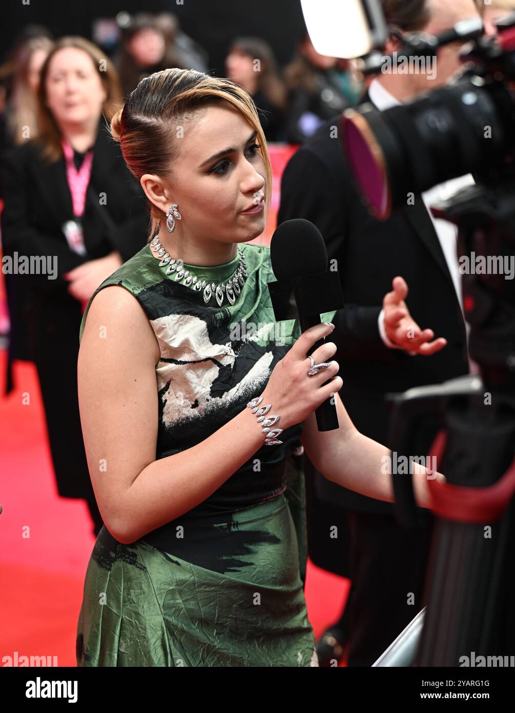 LONDON, ENGLAND: 15th October 2024: Maria Bakalova as Ivana Trump "The ...