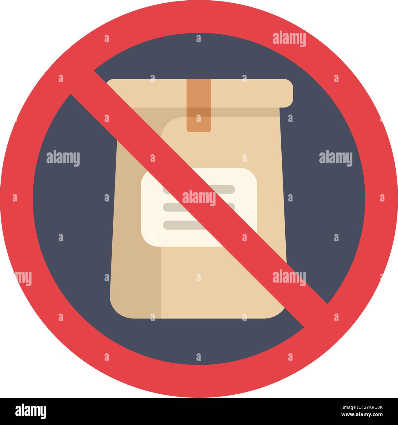 Simple vector illustration of a red prohibition sign crossing out a ...